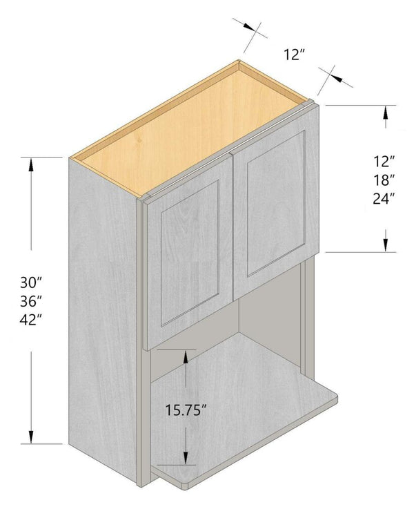 Wall Microwave Cabinets – Signature Cabinetry